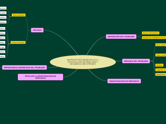 DEFINICION DEL PROBLEMA - Mind Map
